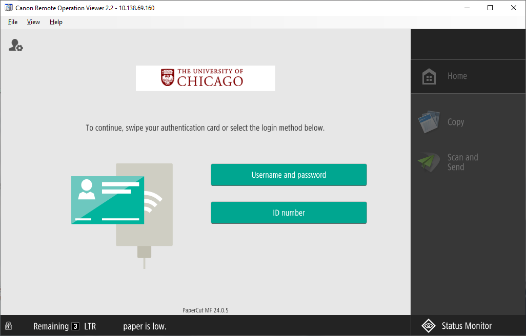 IT Services Knowledge - Initial Login to Canon MFD - Services Portal