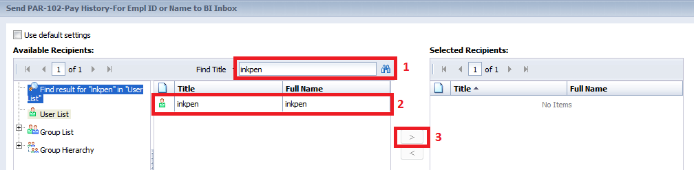 IT Knowledge - Send a Report to Another User's Inbox - IT Service Portal