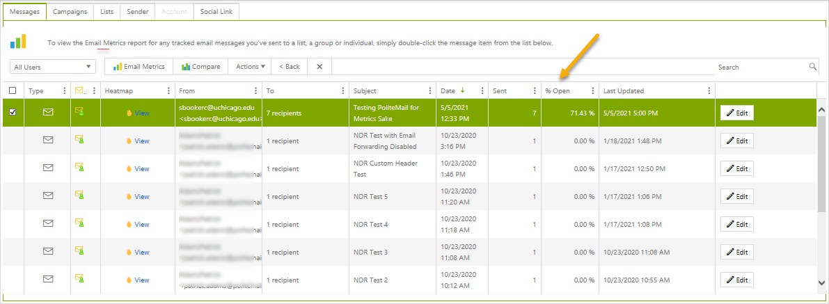 IT Knowledge - PoliteMail FAQ - IT Service Portal